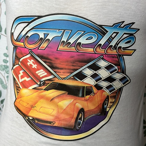 Vintage | Shirts | Vintage Corvette Tank Top Approx Mens S To M | Poshmark
